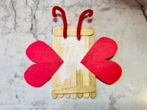 Valentine's Day Popsicle Stick Love Bug Craft for Kids
