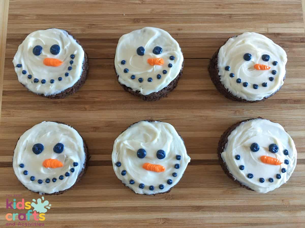 Snowman Brownies • The Best Kids Crafts and Activities