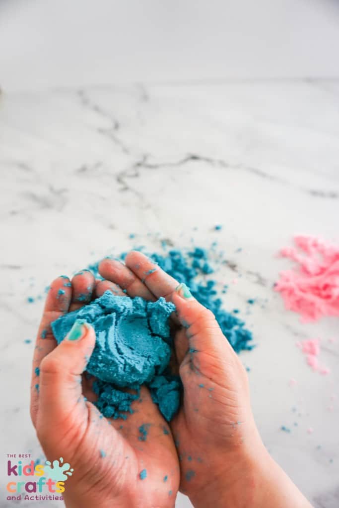 How to Make Kinetic Sand • The Best Kids Crafts and Activities