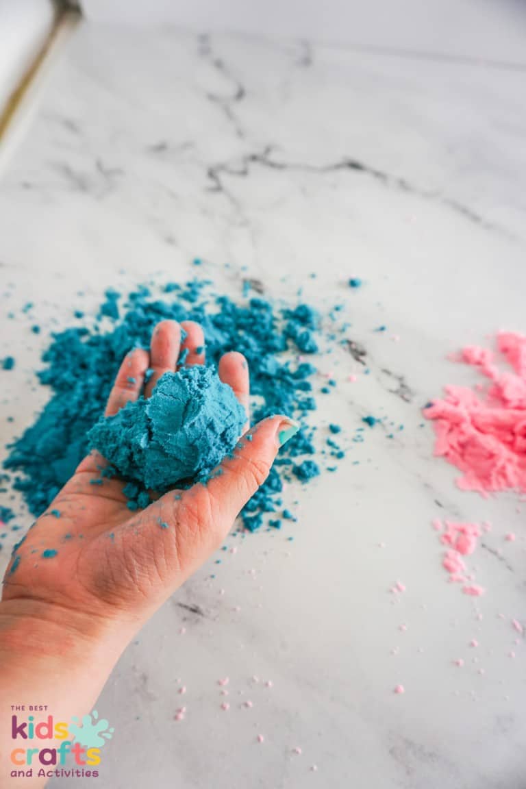 How to Make Kinetic Sand • The Best Kids Crafts and Activities