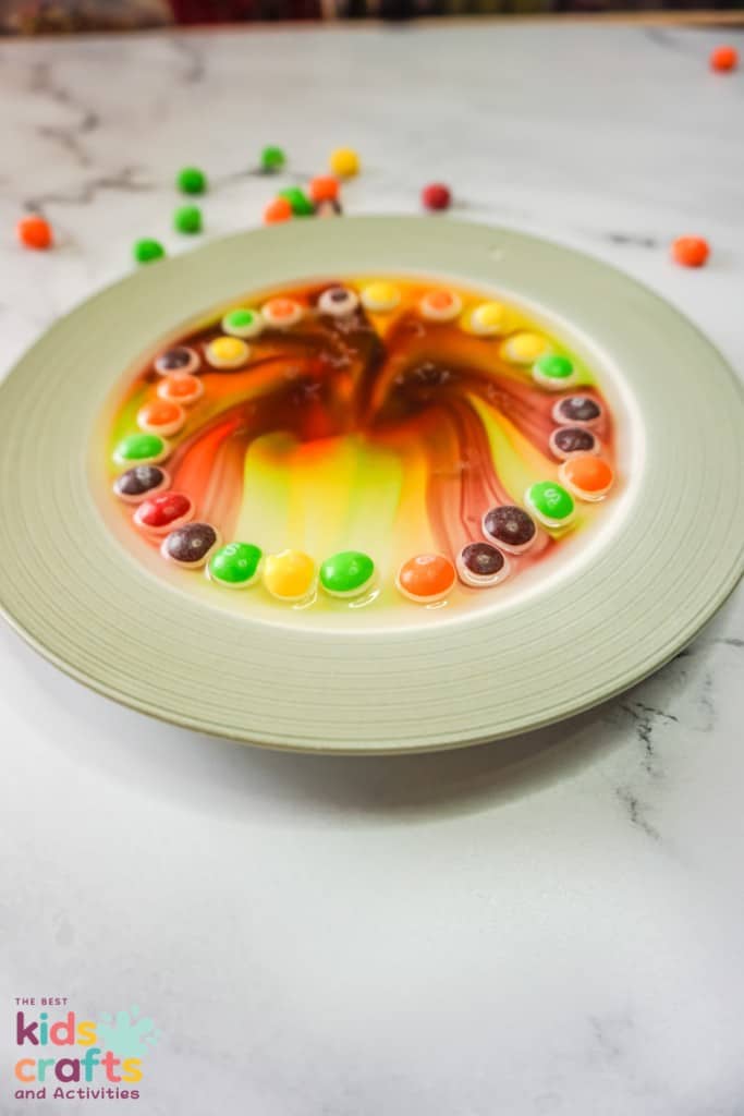 Rainbow Skittles Science Experiment