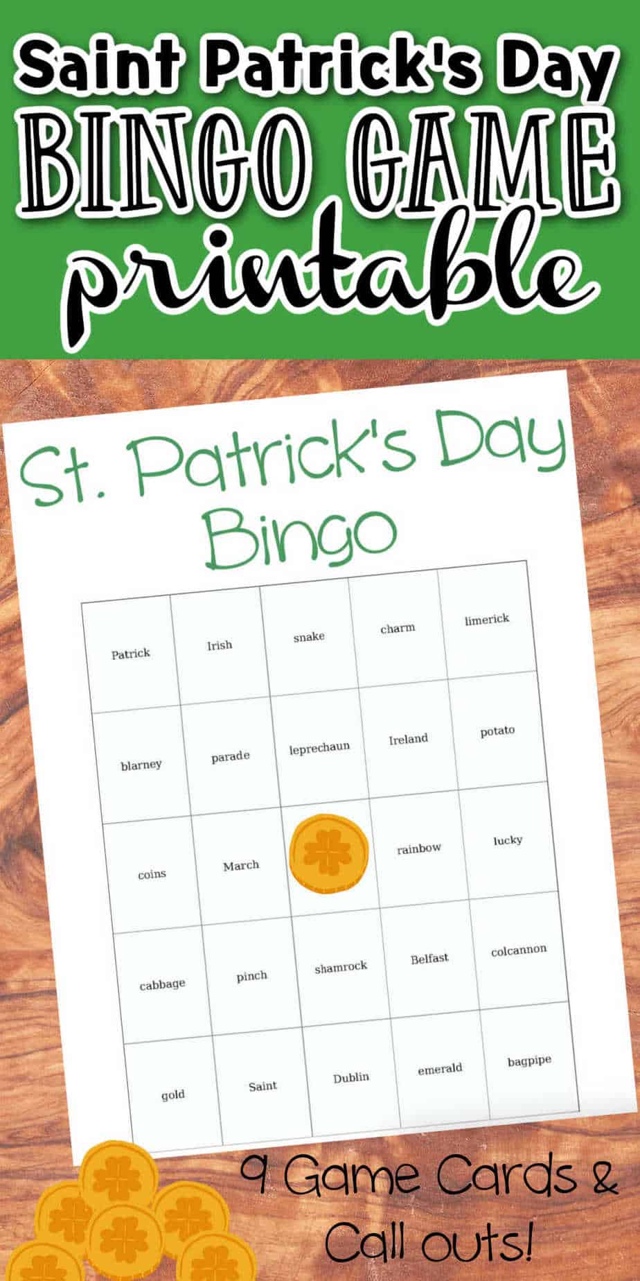 Saint Patrick's Day BINGO Game Printable