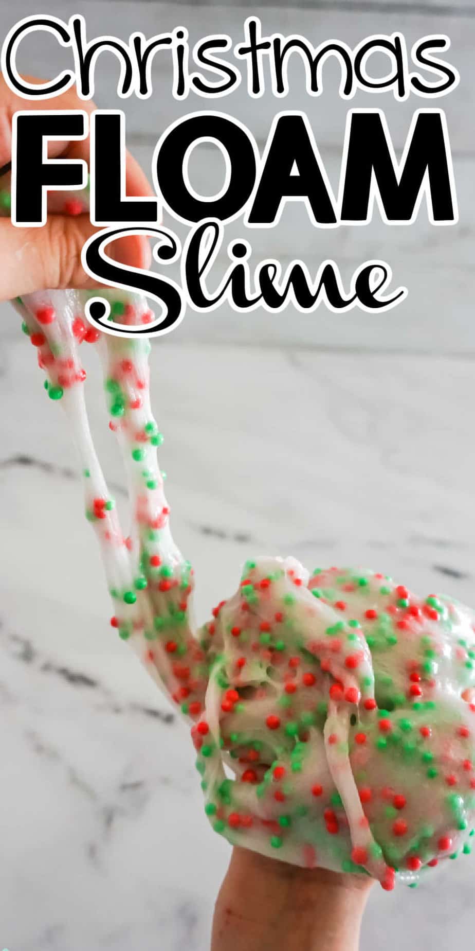 Christmas Floam Slime • The Best Kids Crafts and Activities