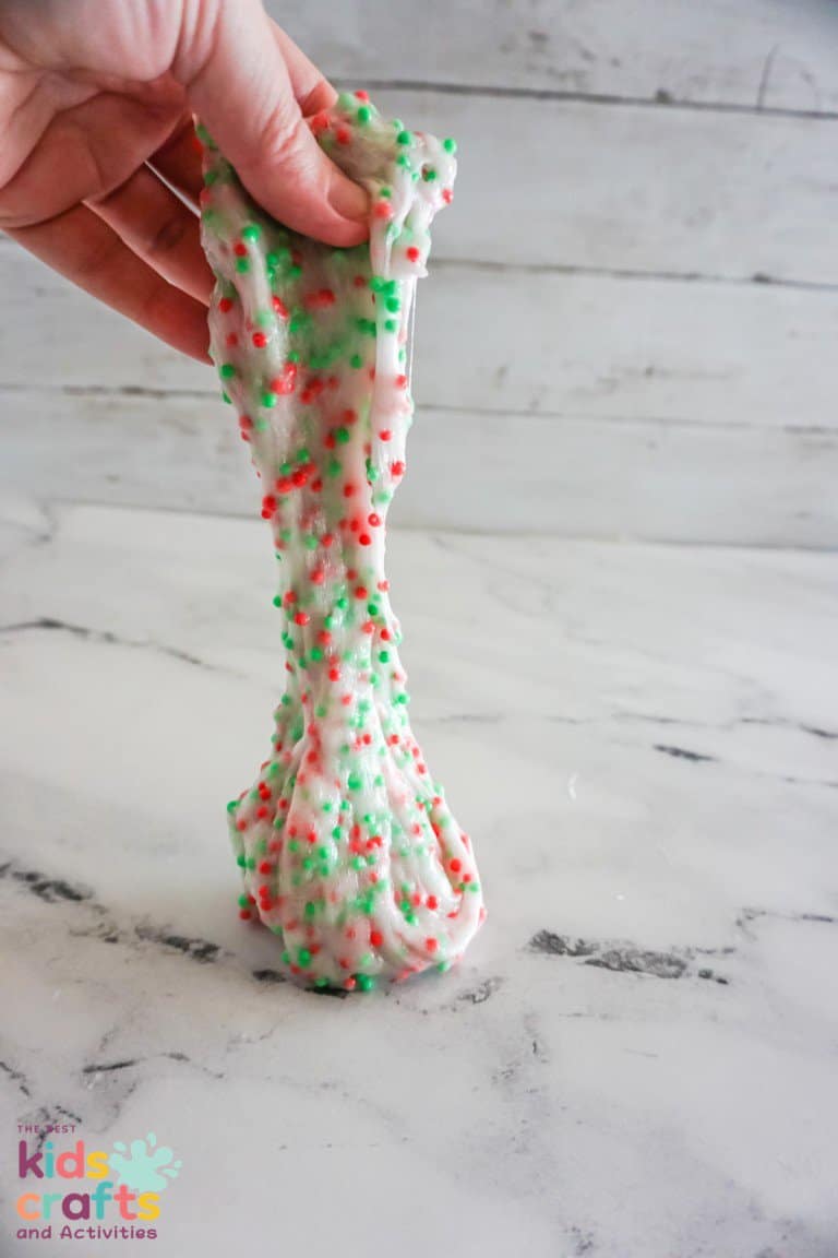 Christmas Floam Slime • The Best Kids Crafts and Activities