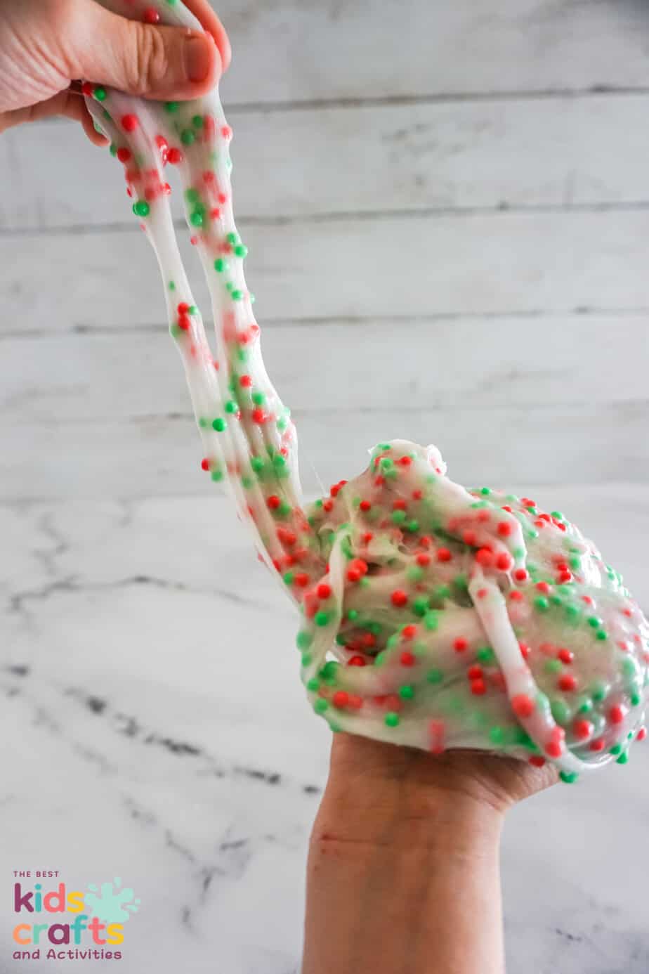 Christmas Floam Slime • The Best Kids Crafts and Activities