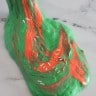 Red and Green Christmas Fluffy Slime Recipe