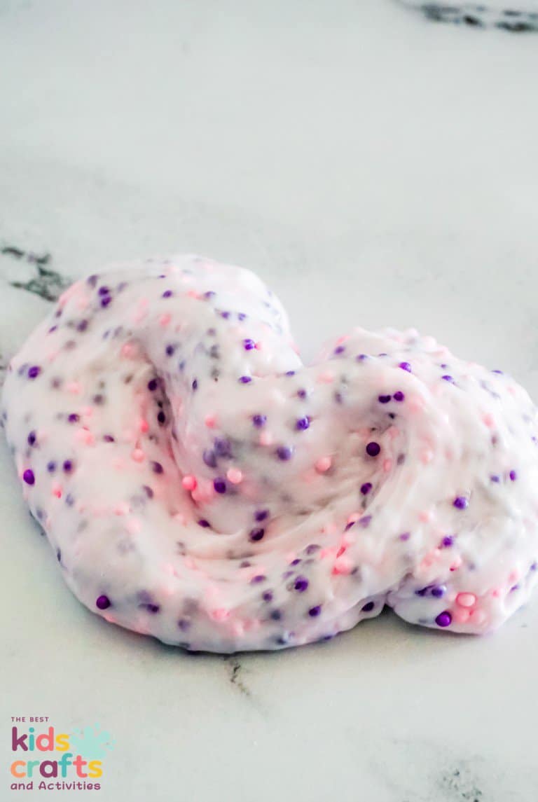Valentine's Day Floam Slime • The Best Kids Crafts and Activities