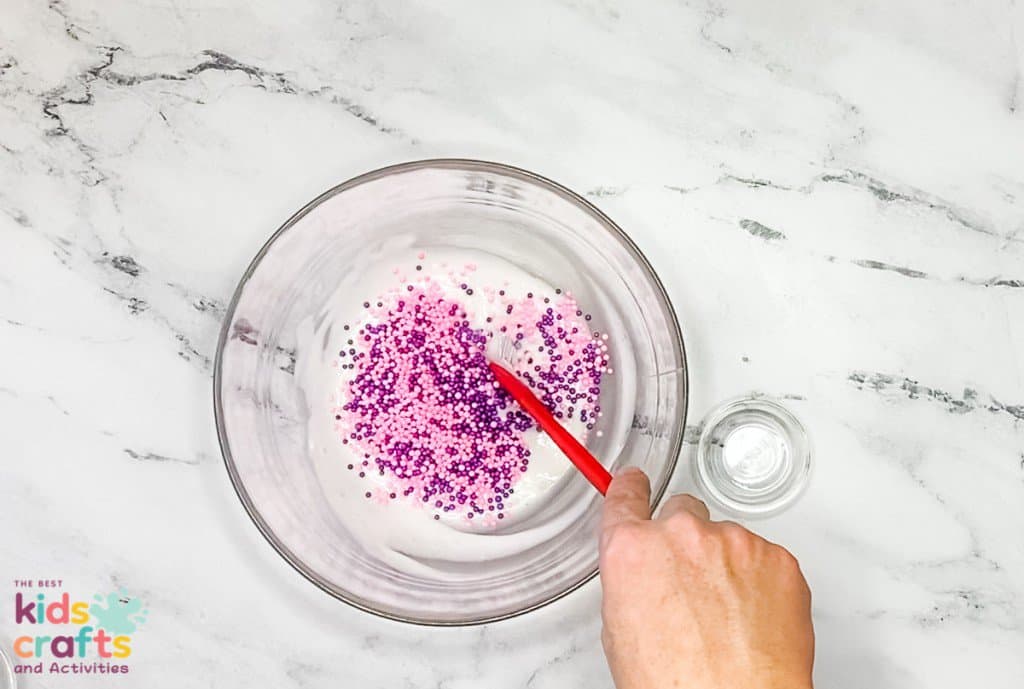 Valentine's Day Floam Slime • The Best Kids Crafts and Activities
