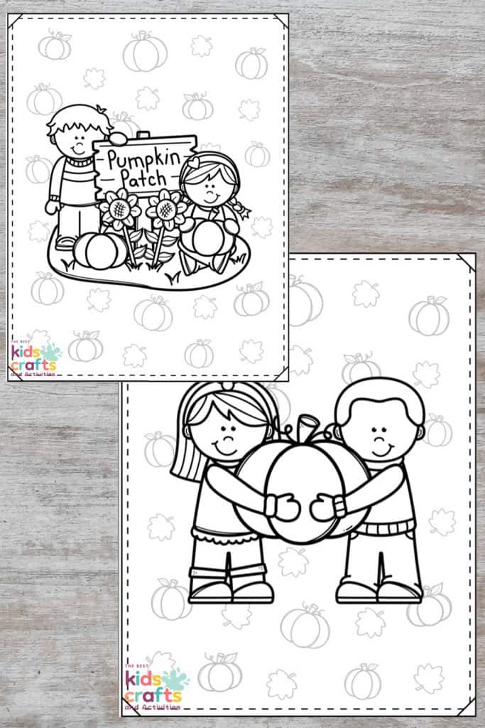 Fall Coloring Pages For Kids Printables • The Best Kids Crafts and ...